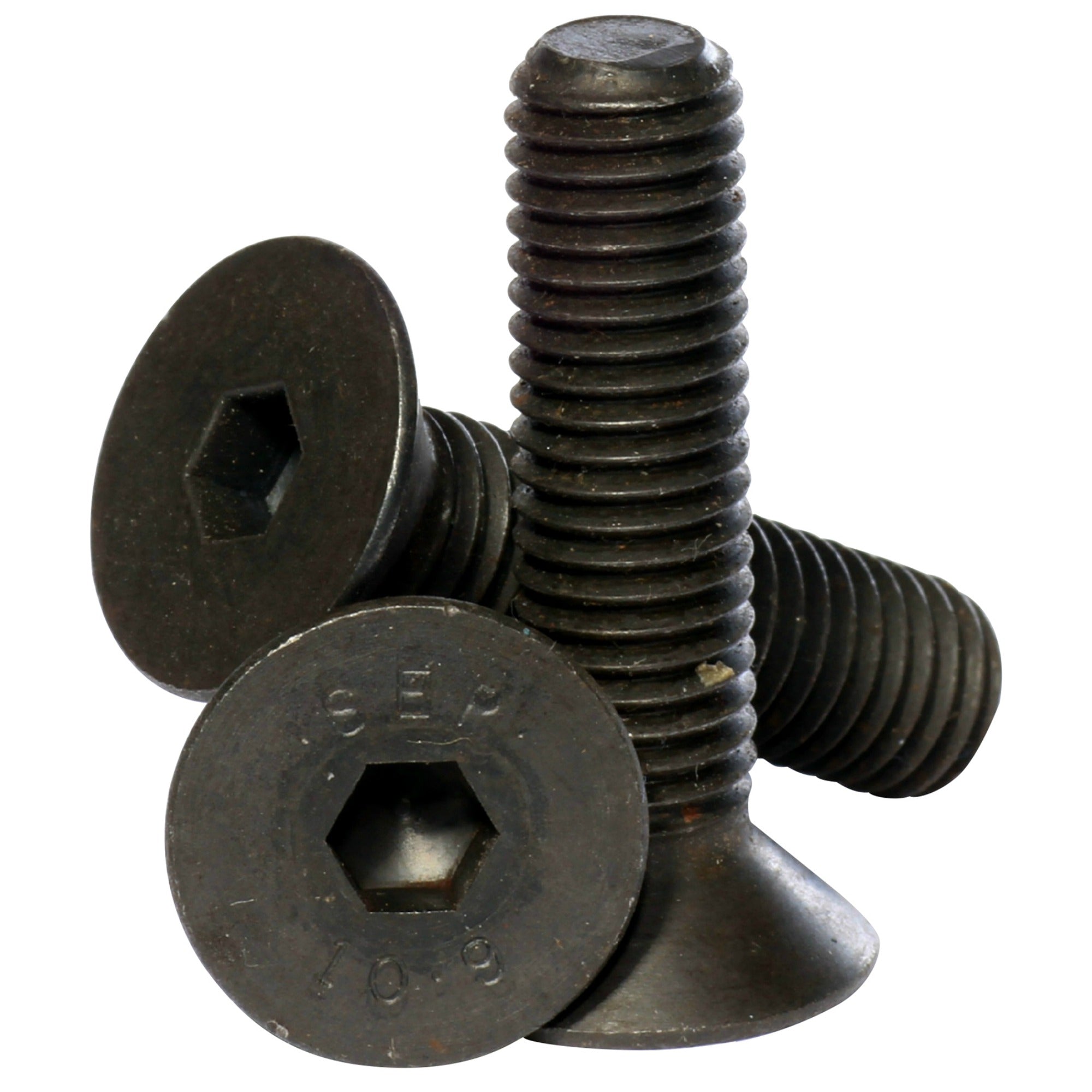 M3 10.9 High Tensile Self Colour Socket Countersunk Screws ISO 10642 ...